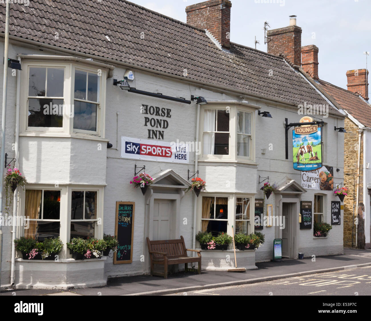 Castle Cary, a small market town in somerset England UK The Horse Pond ...