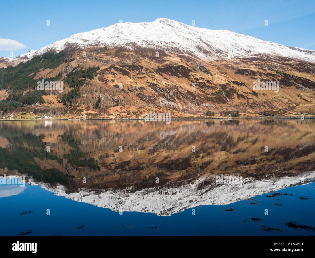 Mirrored nature in Loch Duich Stock Photo - Alamy