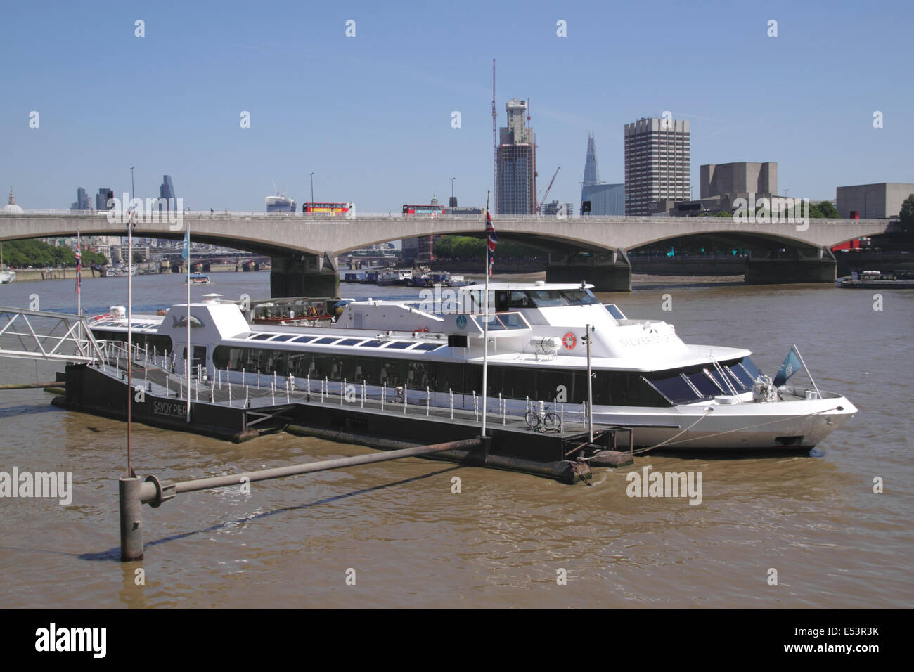 Silver Sturgeon restaurant cruiser Victoria Embankment London Stock ...