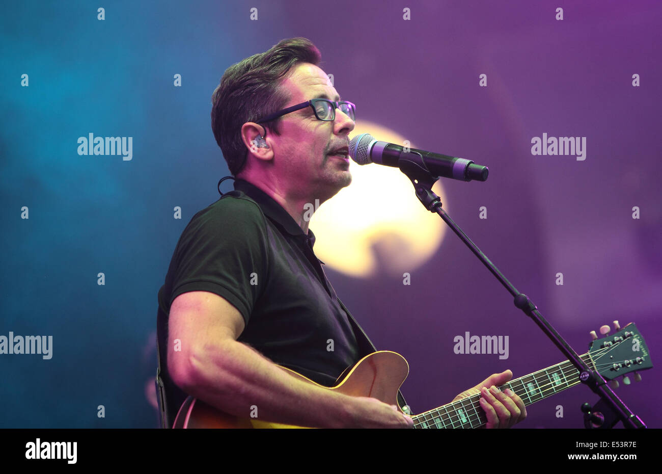 Perth, Scotland, UK. 19th July, 2014. Nick Heyward plays at The Rewind ...