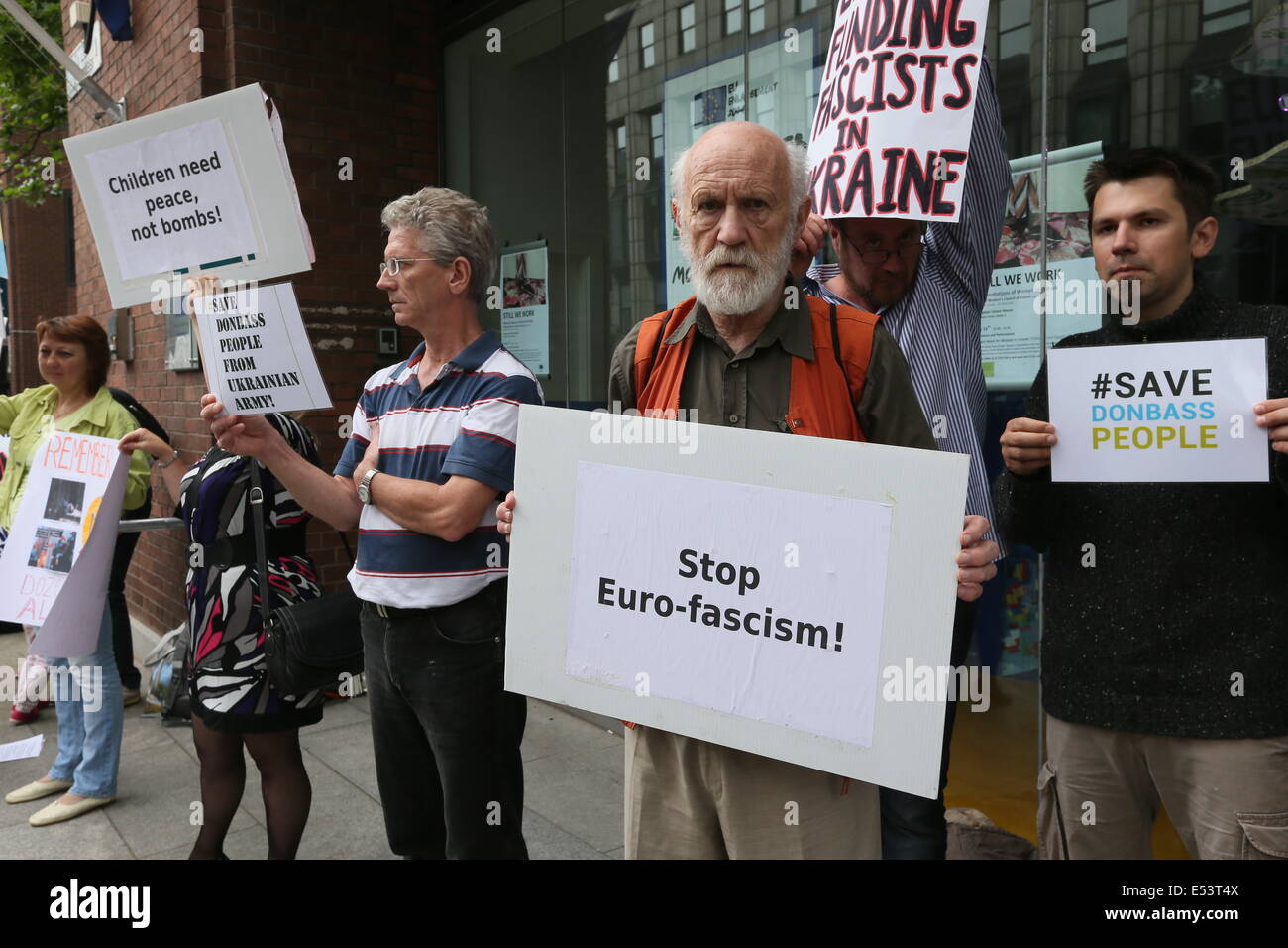 Image from the Anti-Fascist Resistance protest at the European Union ...