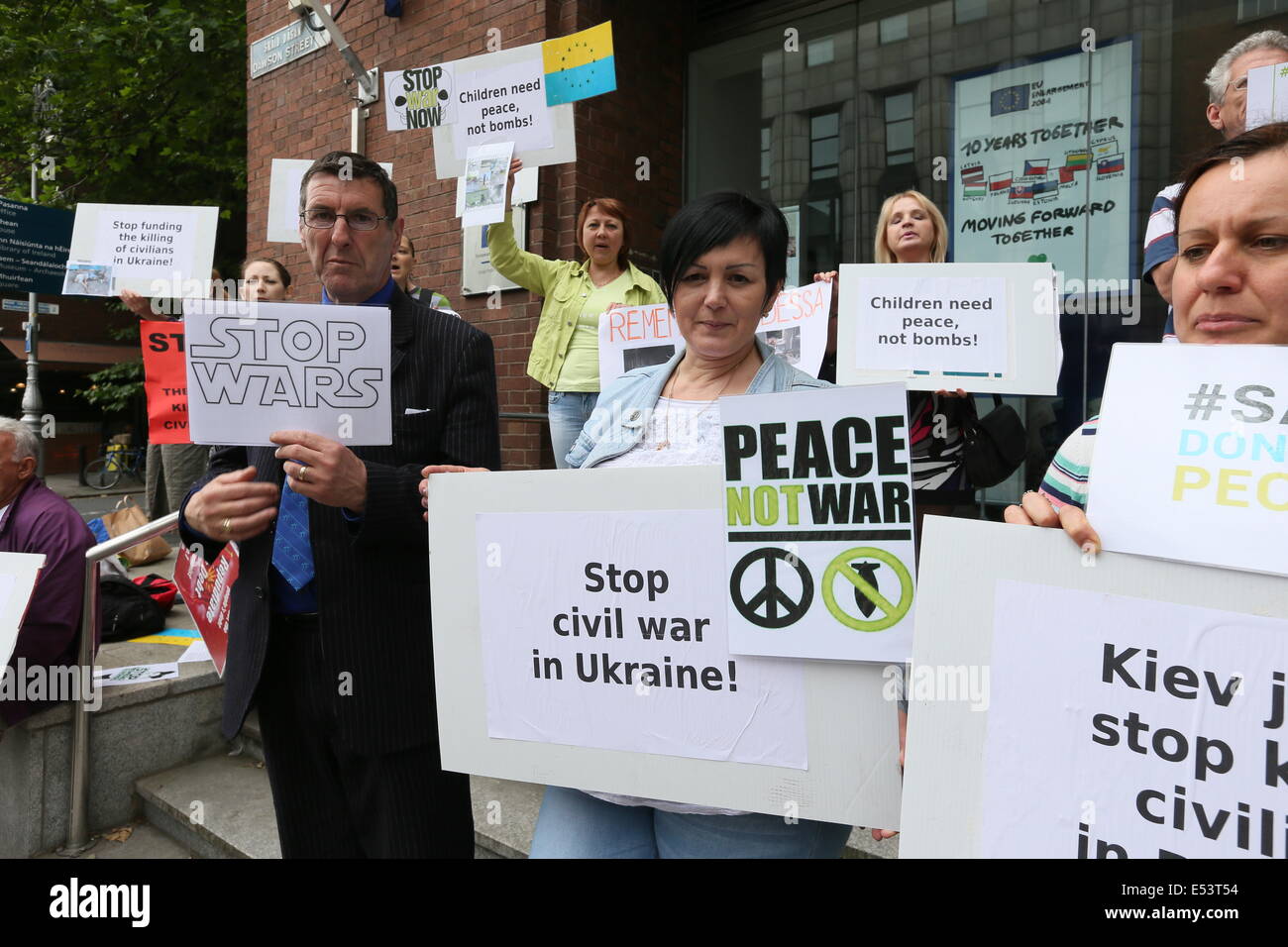 Image from the Anti-Fascist Resistance protest at the European Union ...
