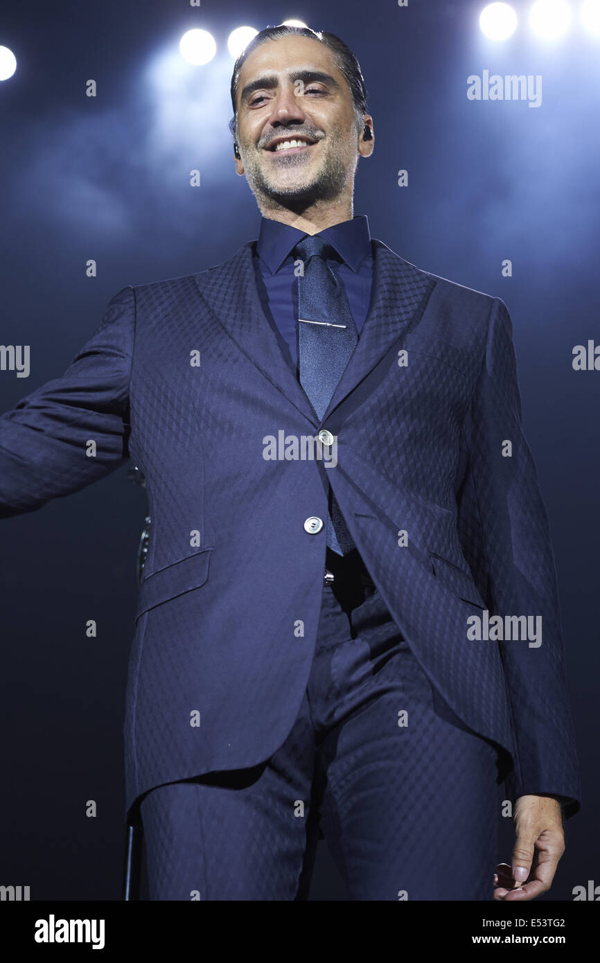 Madrid, Spain. 19th July, 2014. Alejandro Fernandez performs at Palacio ...
