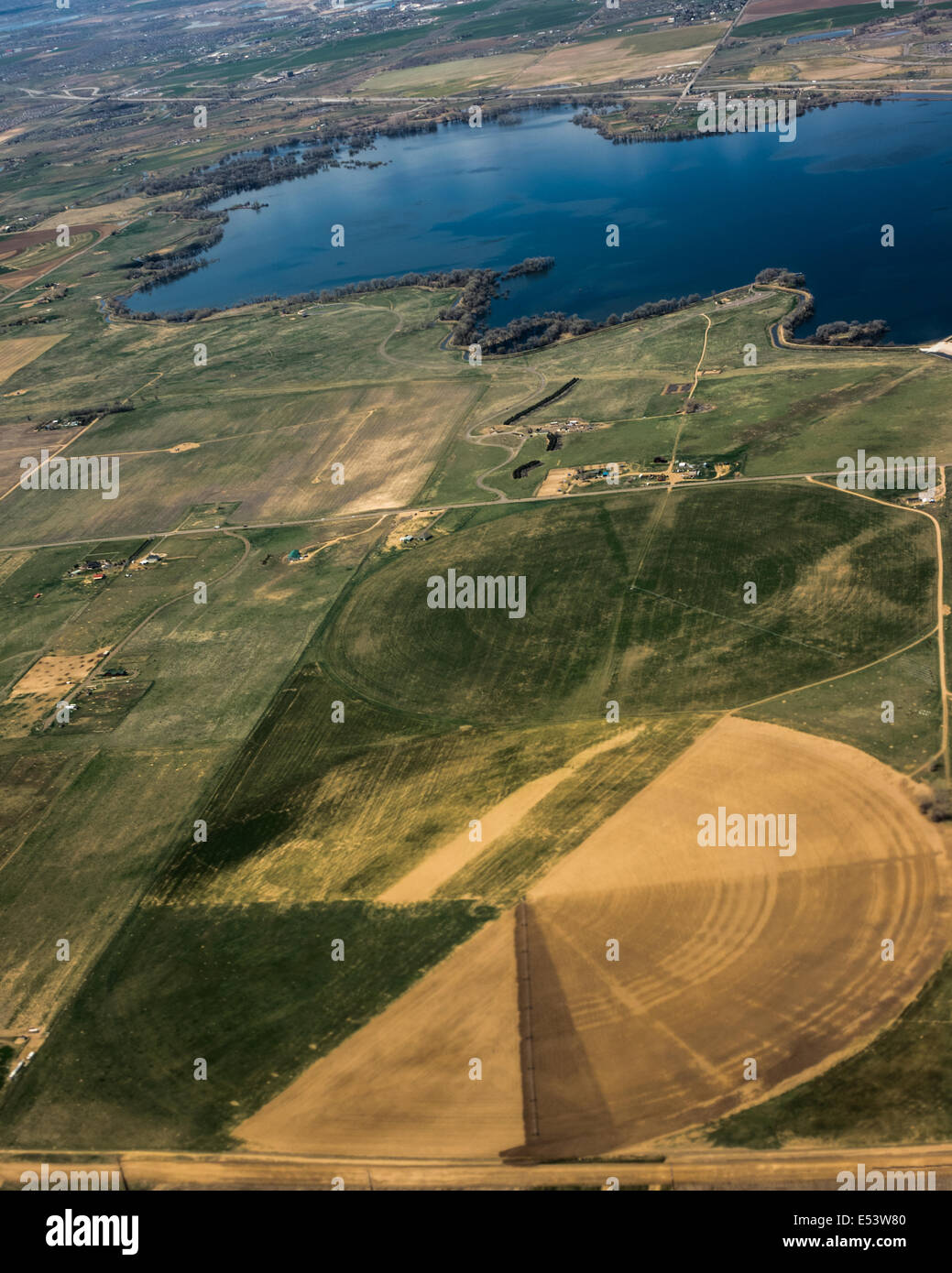 Center pivot aerial hi-res stock photography and images - Alamy