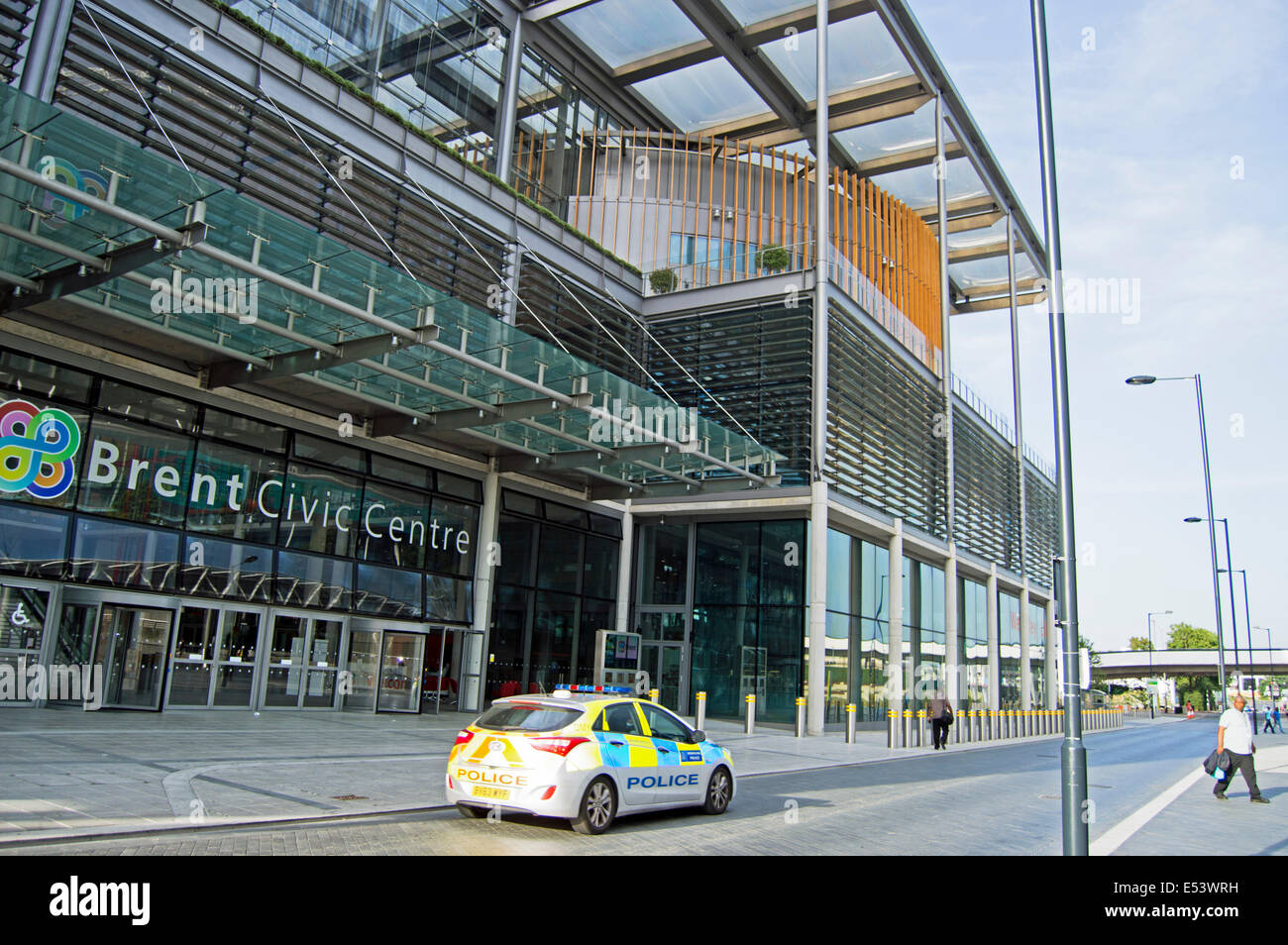 The Brent Civic Centre showing the Wembley Library, London Borough of ...