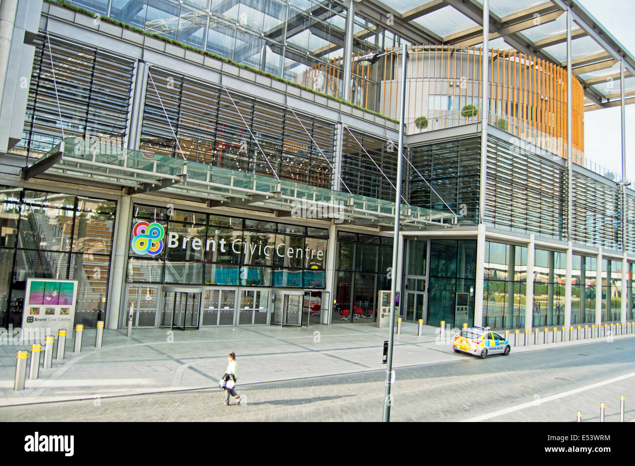 The Brent Civic Centre showing the Wembley Library, London Borough of ...
