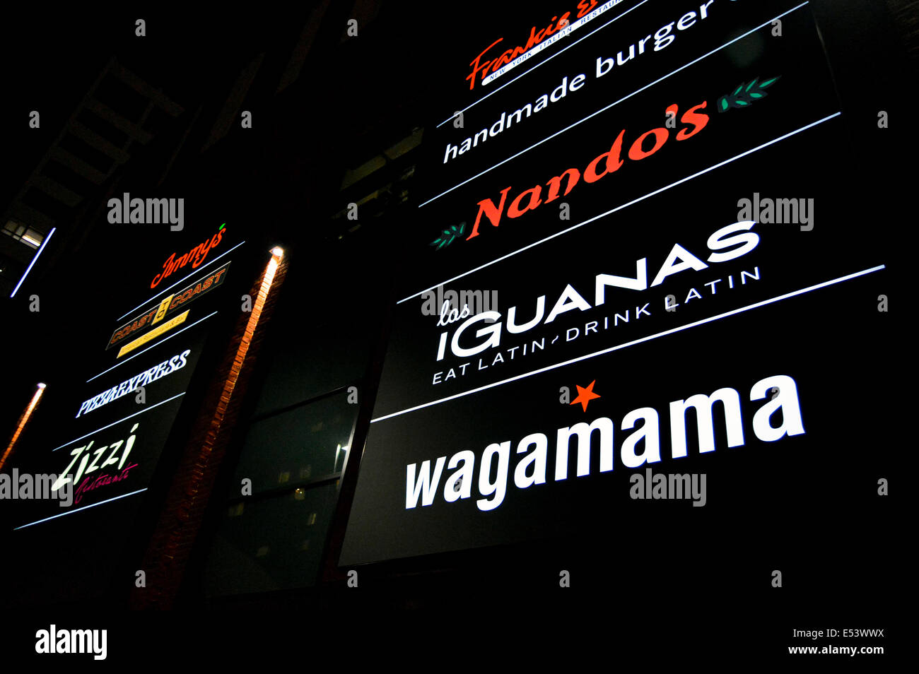 The London Designer Outlet at night, Wembley Park, London Borough of ...