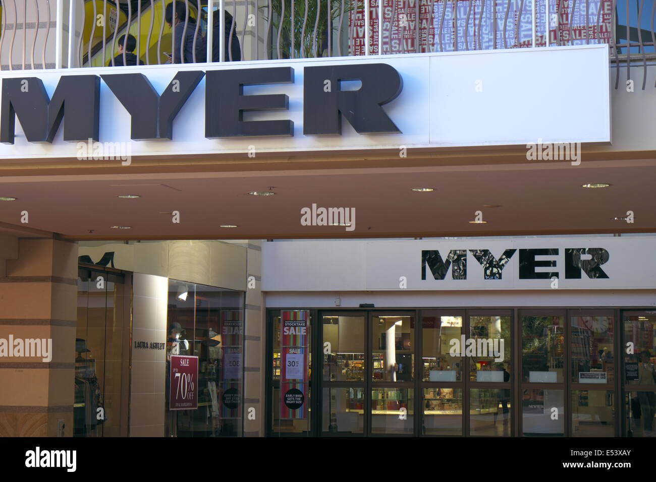 Myer department store in warringah shopping mall,north sydney,australia ...