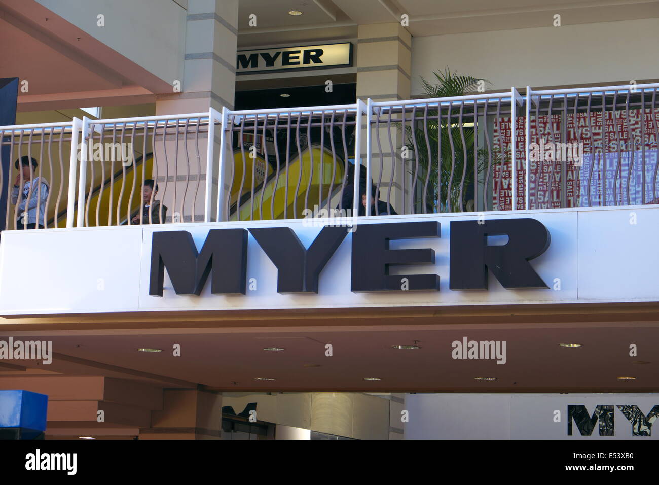 Myer department store in warringah shopping mall,north sydney,australia ...