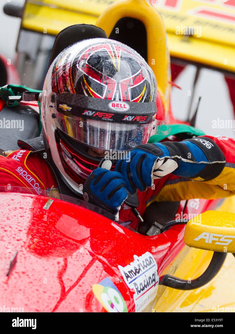 Toronto, Canada. 20th July, 2014. KV AFS Racing's Colombian driver ...