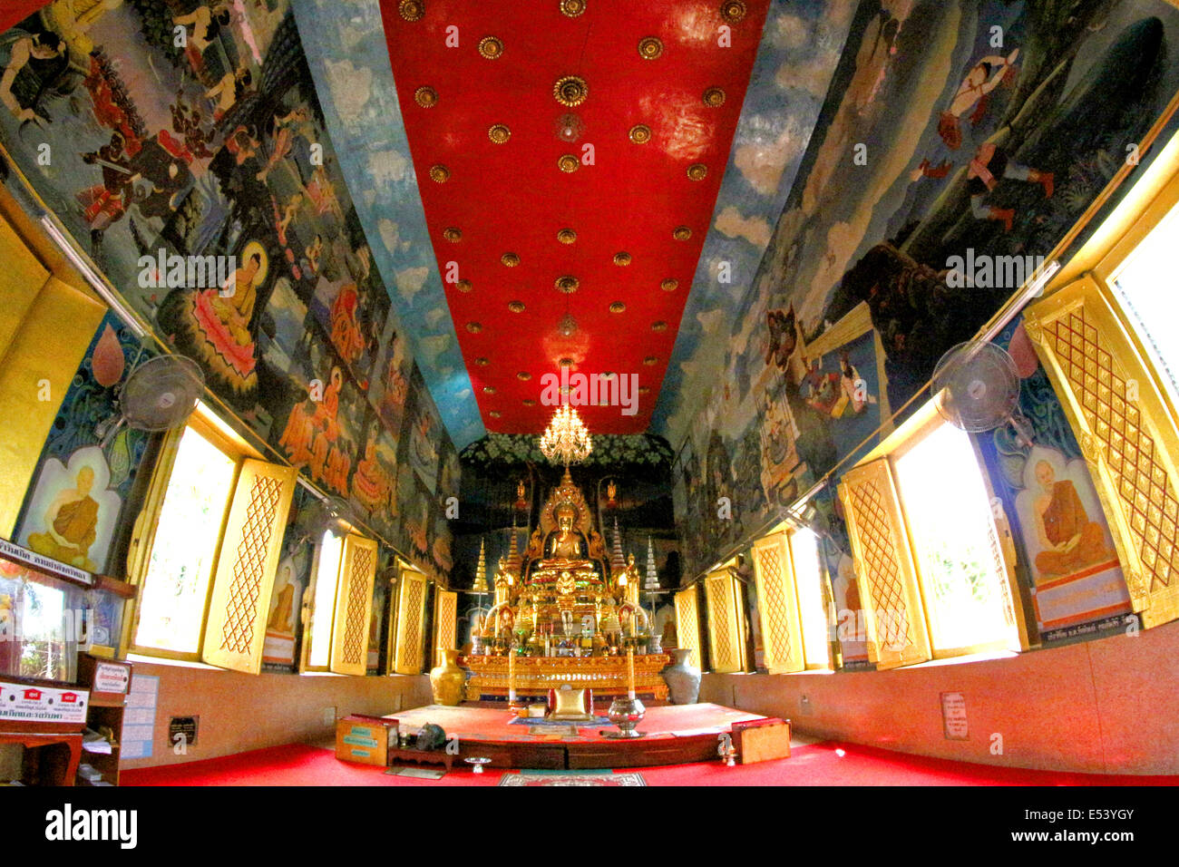 Wat Tai temple and Buddhist sculpture in Ubon Ratchathani, Thailand ...