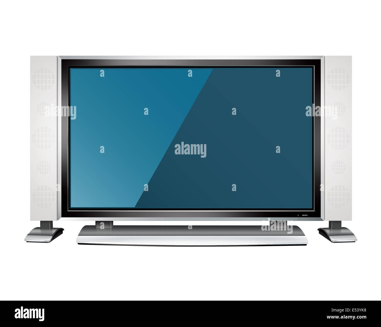 TV set isolated on white background Stock Photo - Alamy