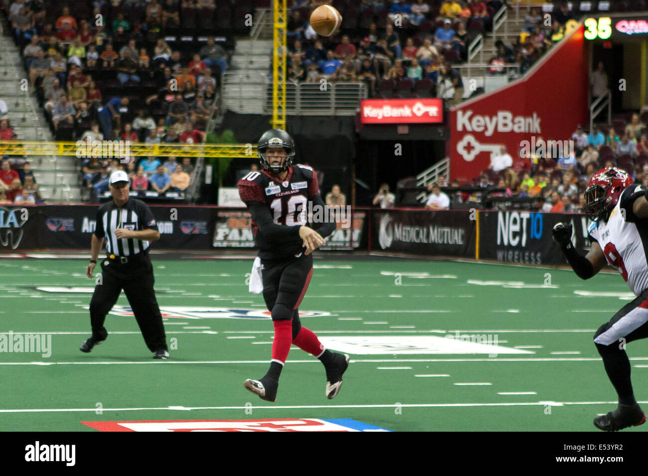 Cleveland, Ohio, USA. 19th July, 2014. Cleveland QB SHANE AUSTIN (10 ...