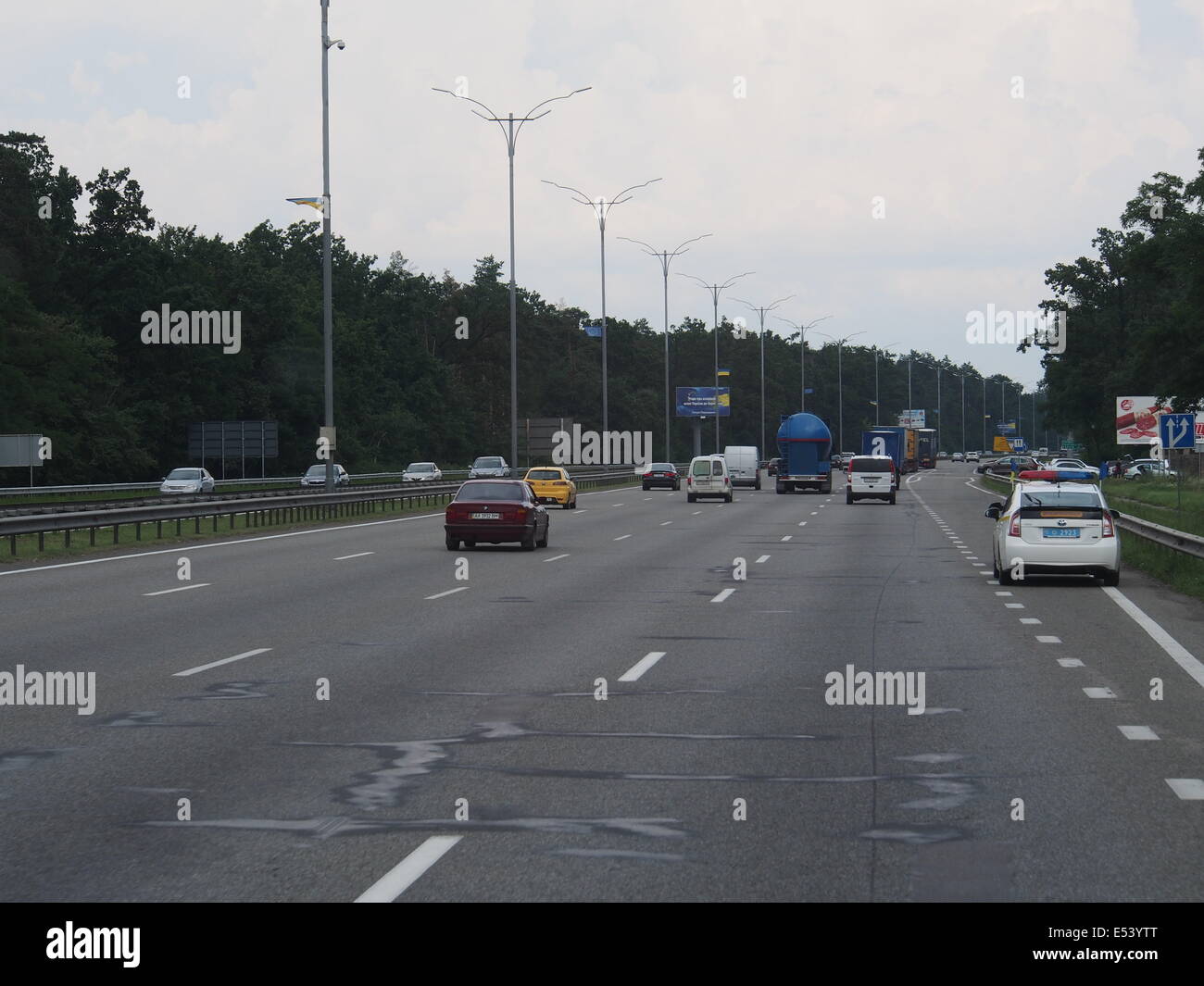 July 19, 2014 - Boryspil highway, Kiev, Ukraine © Igor Golovniov/ZUMA ...