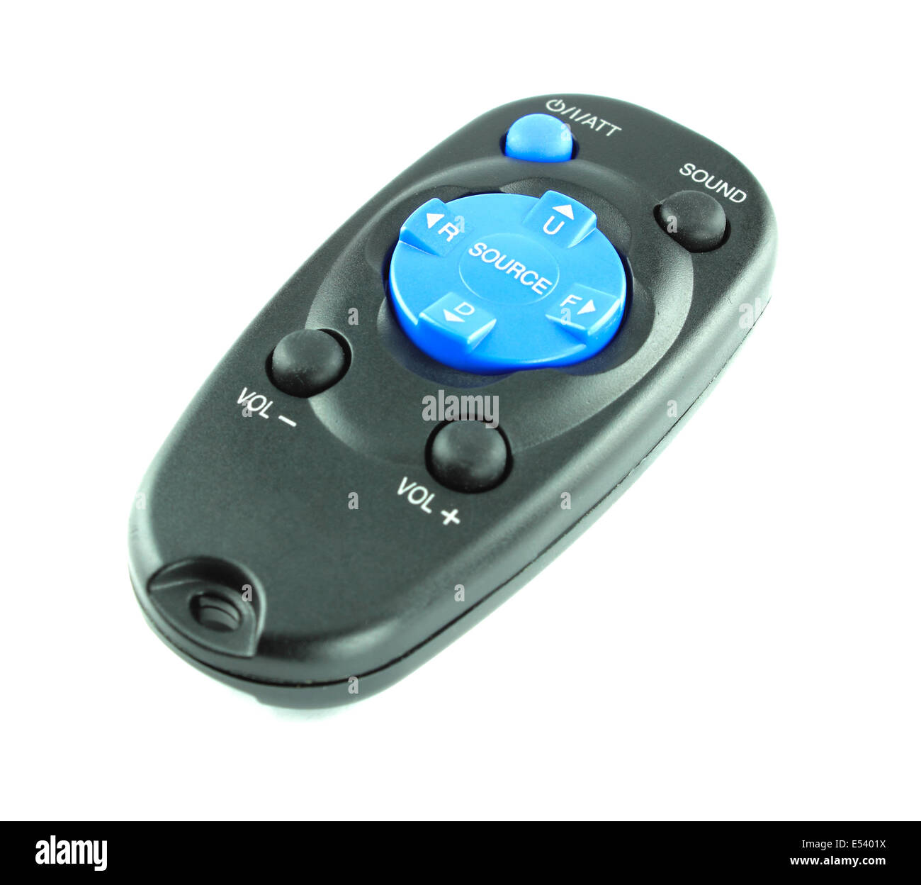 Car audio remote control on a white background Stock Photo - Alamy