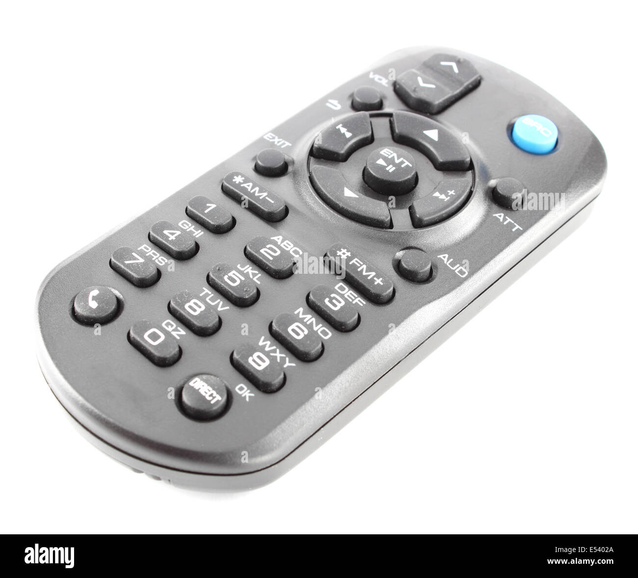 Car audio remote control on a white background Stock Photo - Alamy