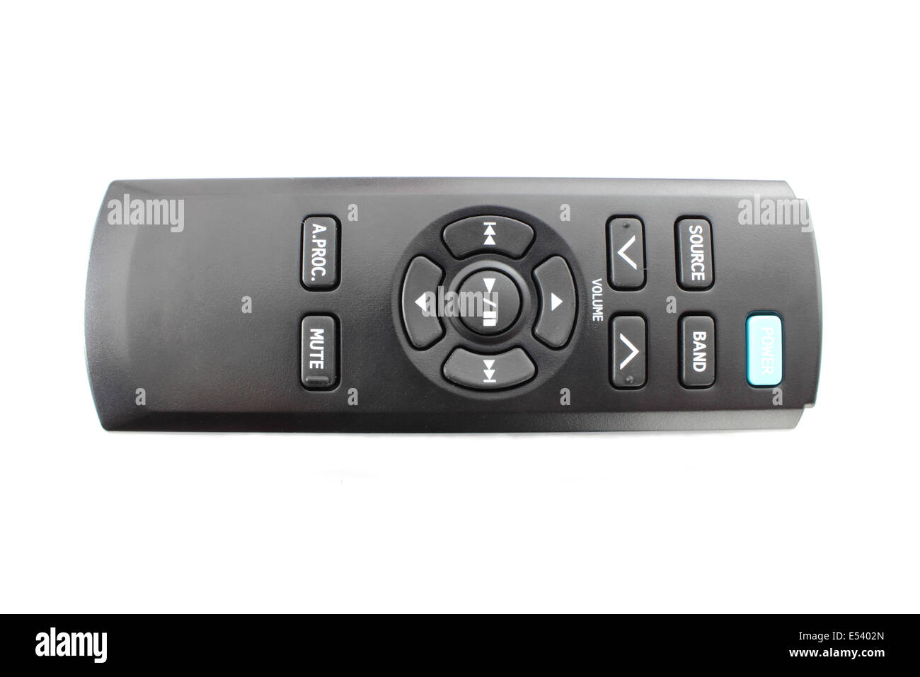 Car audio remote control on a white background Stock Photo - Alamy