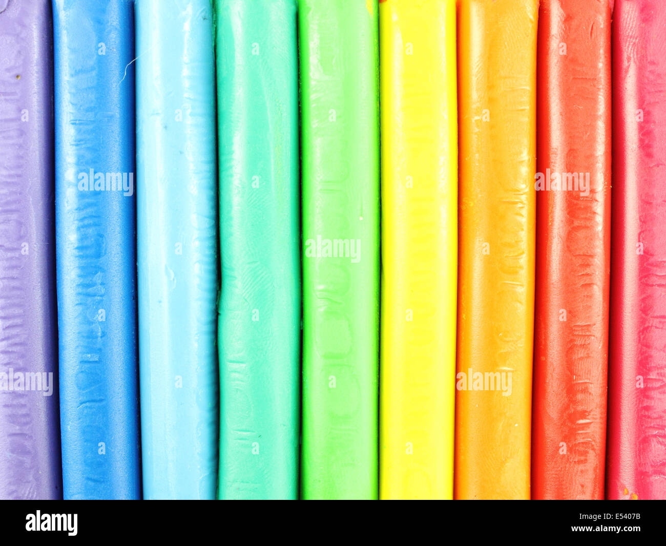 Colorful Clay on a white background Stock Photo - Alamy