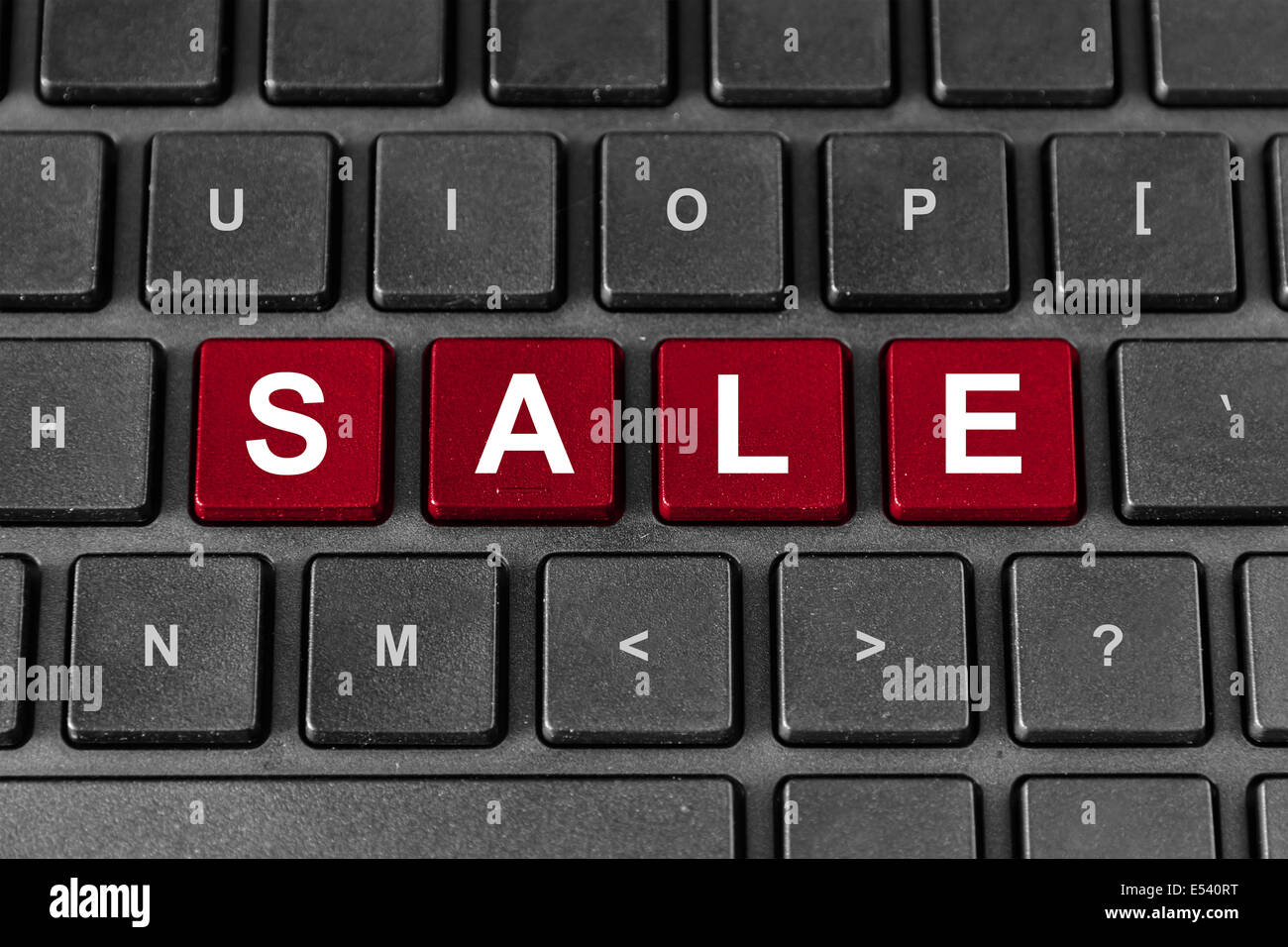sale red word on keyboard, business concept Stock Photo - Alamy