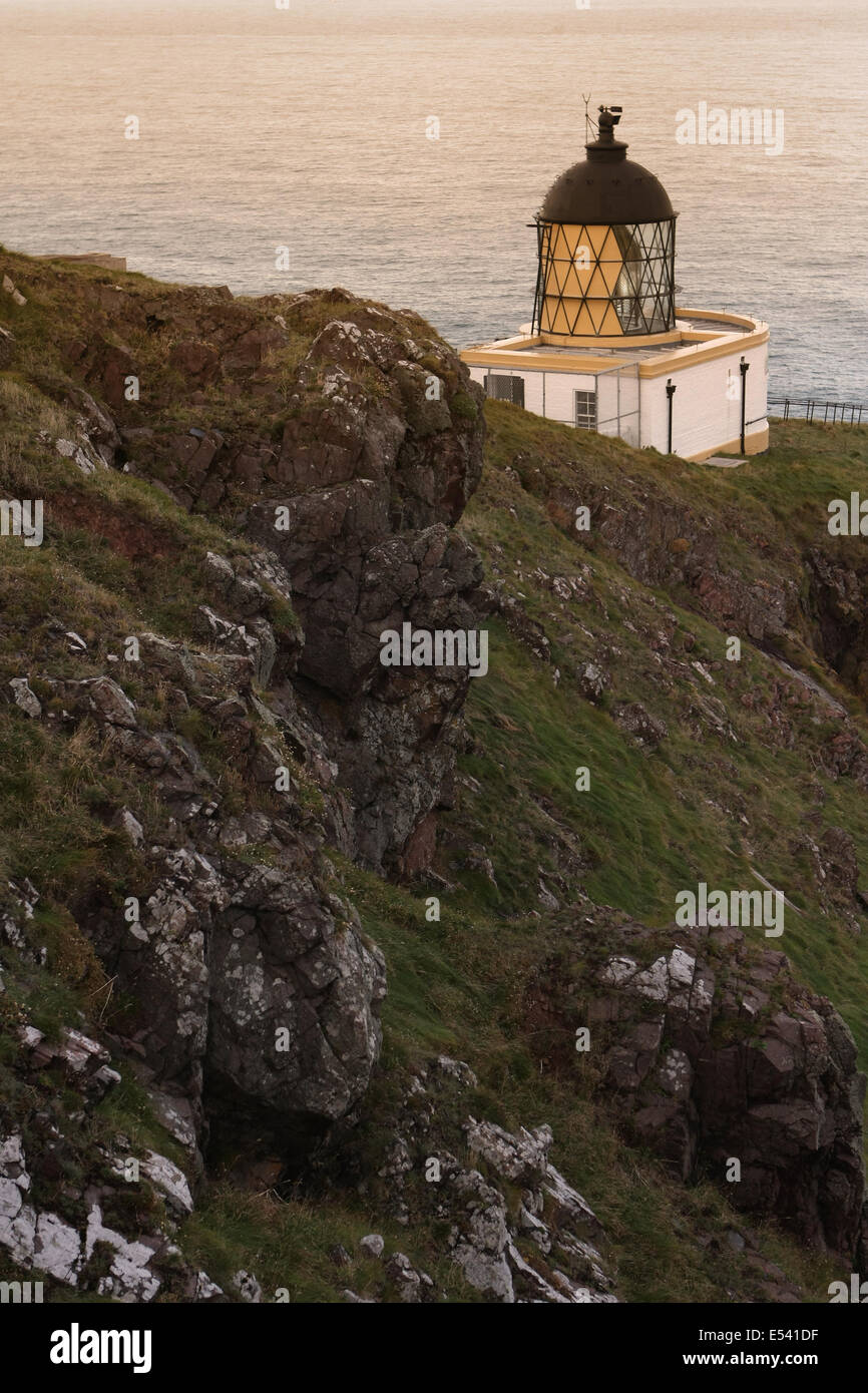 St Abb's Head. The lighthouse on St Abb's Head built by the brothers David and Thomas Stevenson ...