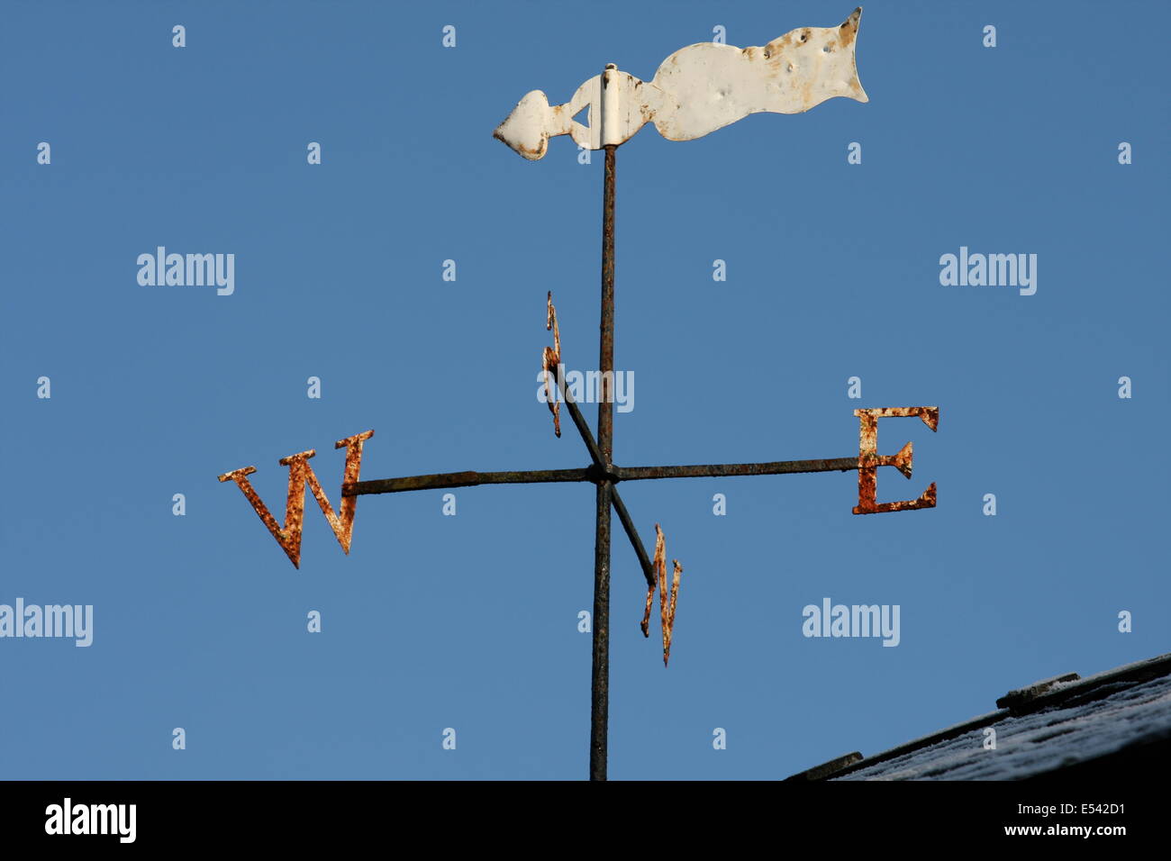 Rusty Wind Vane Stock Photo - Alamy
