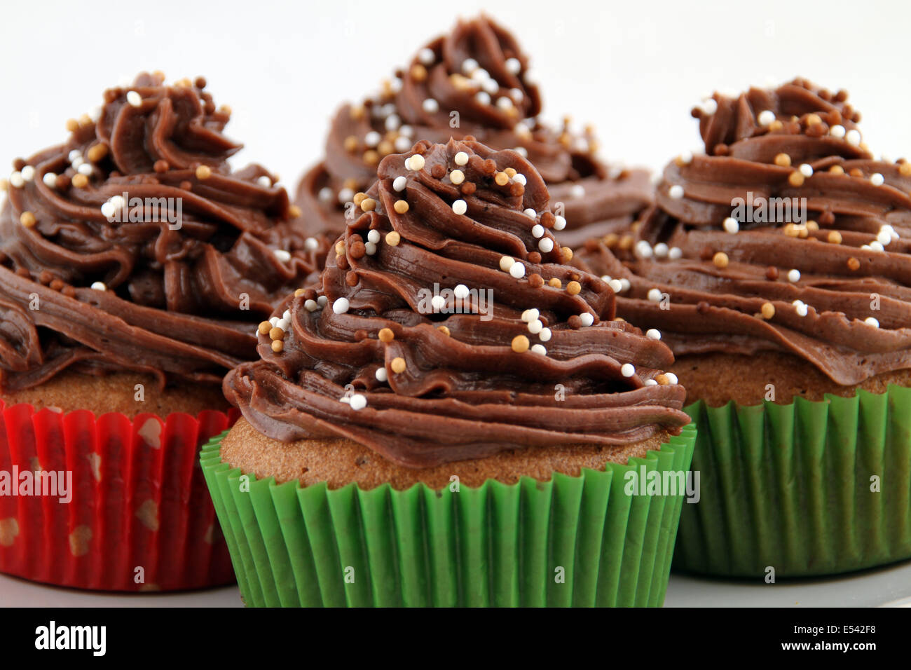 creamy chocolate cupcake Stock Photo - Alamy