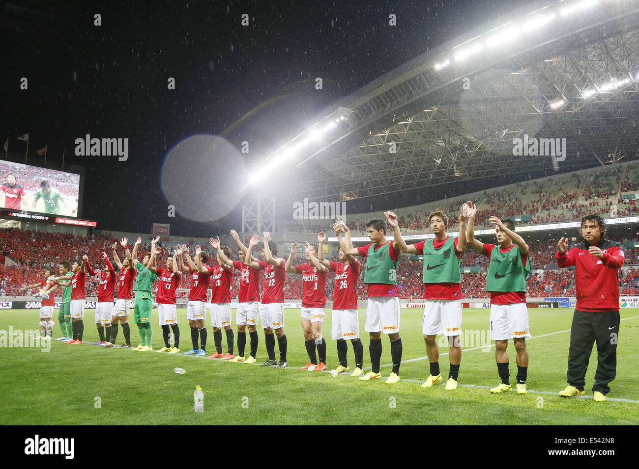 Saitama Stadium 2002, Saitama, Japan. 19th July, 2014. Urawa Reds team ...