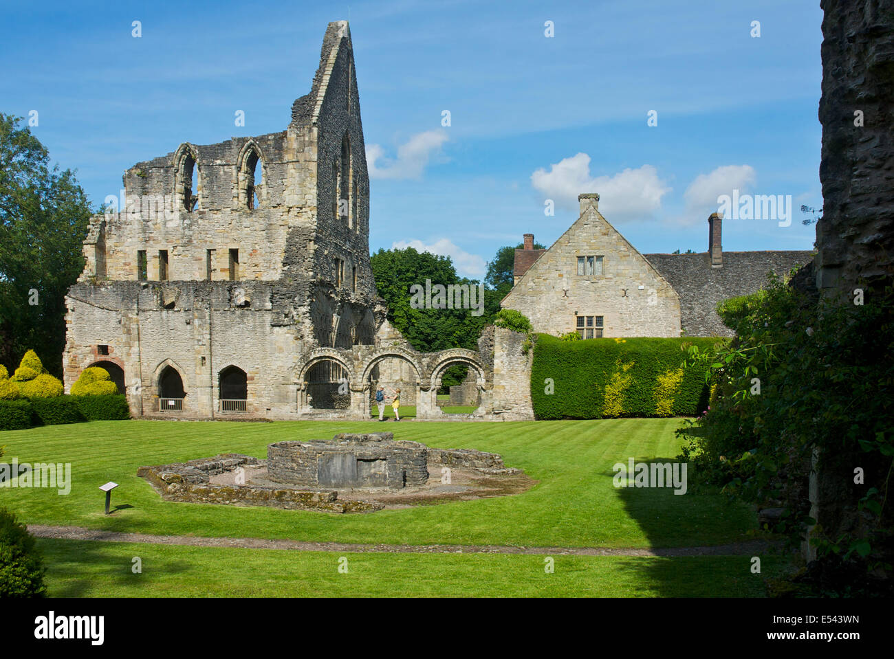 Wenlock Priory, in the village of Much Wenlock, Shropshire, England UK ...