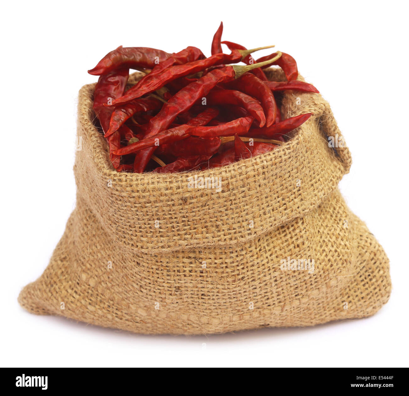Sack of chillies Cut Out Stock Images & Pictures - Alamy
