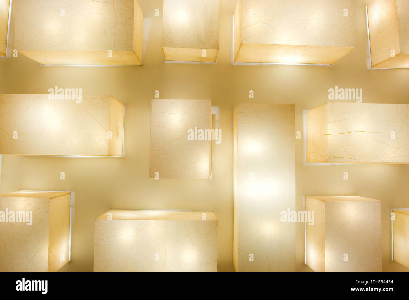 Lamps ceiling background in indoor Stock Photo - Alamy