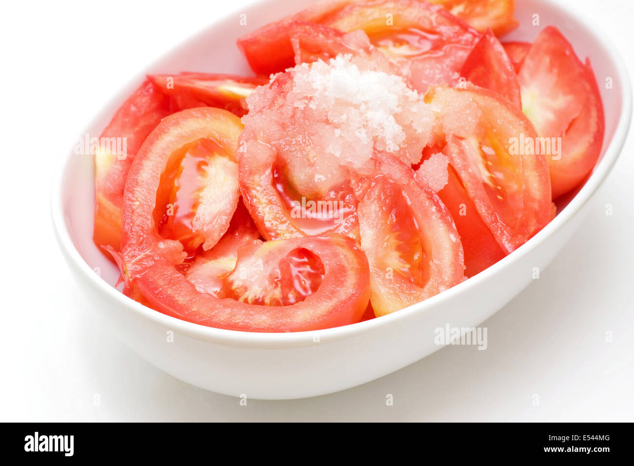 Tomato Slice isolated on white background Stock Photo - Alamy