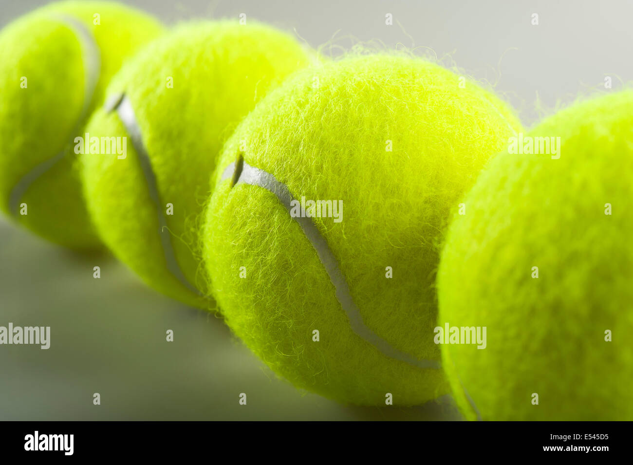 Row tennis balls hi-res stock photography and images - Alamy