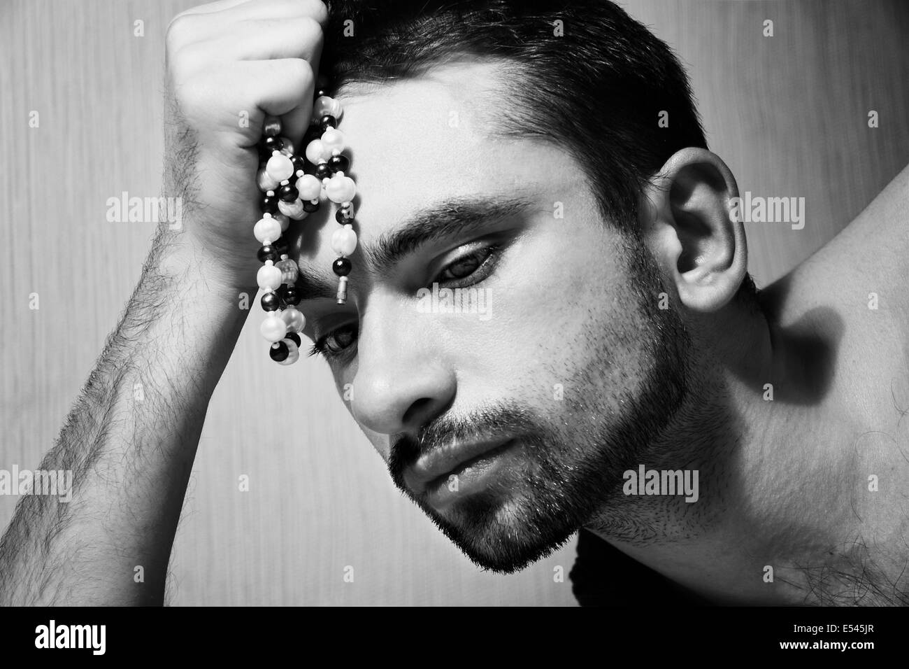 Sad face young man close hi-res stock photography and images - Alamy