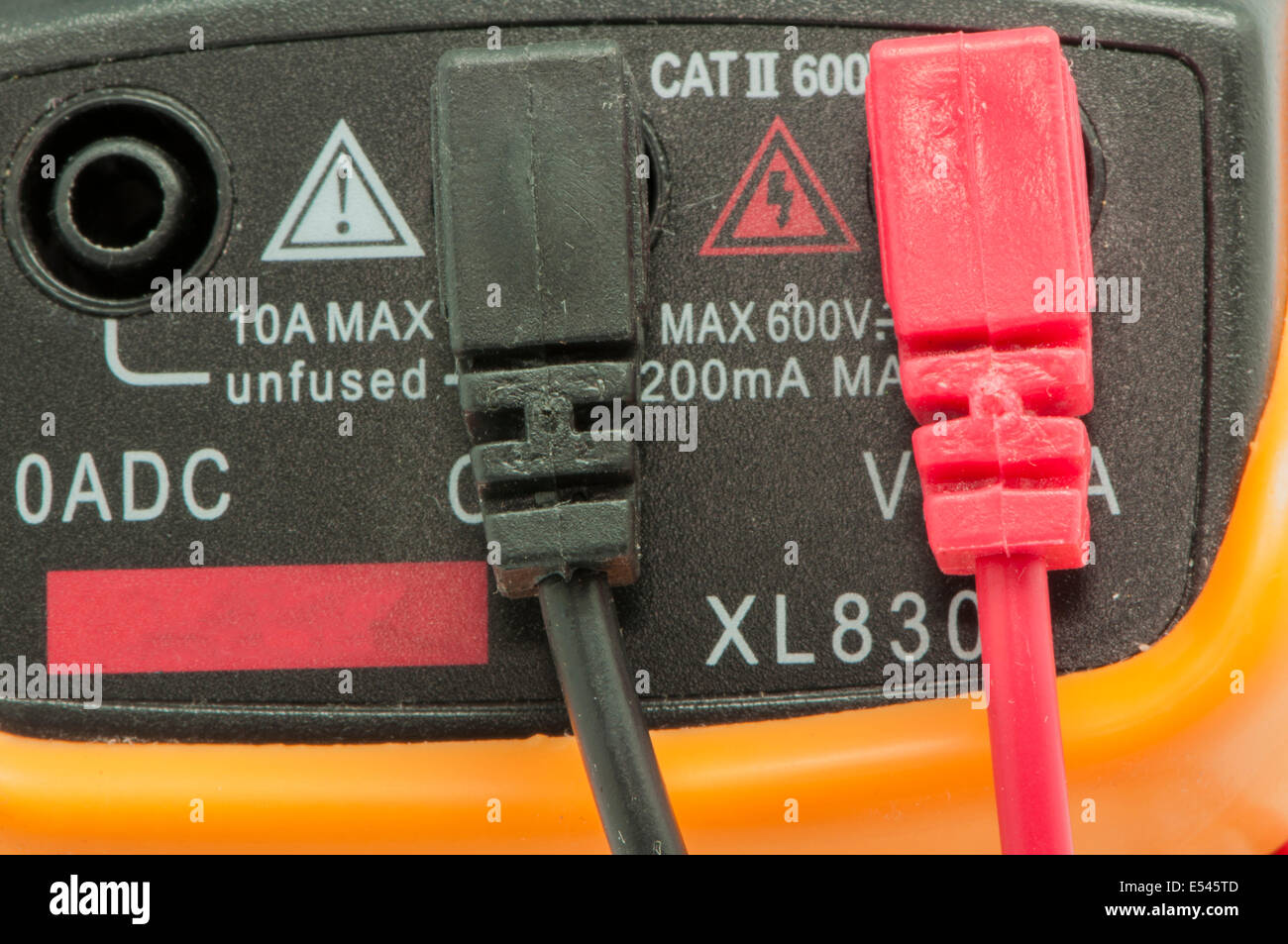 electricity meter testing all cables Stock Photo - Alamy