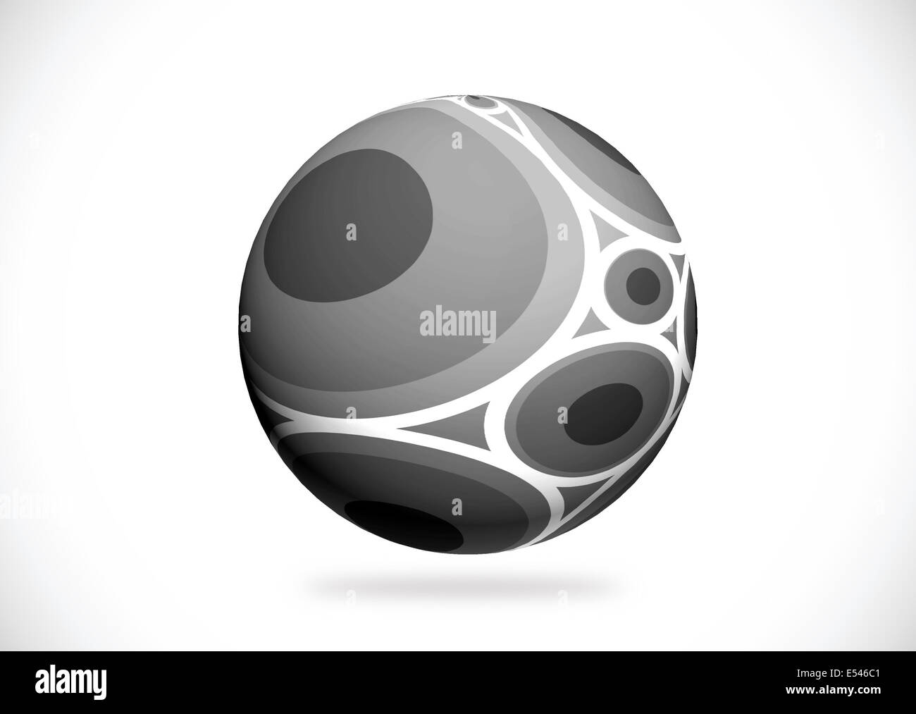 Abstract 3d sphere illustration for your design Stock Photo - Alamy