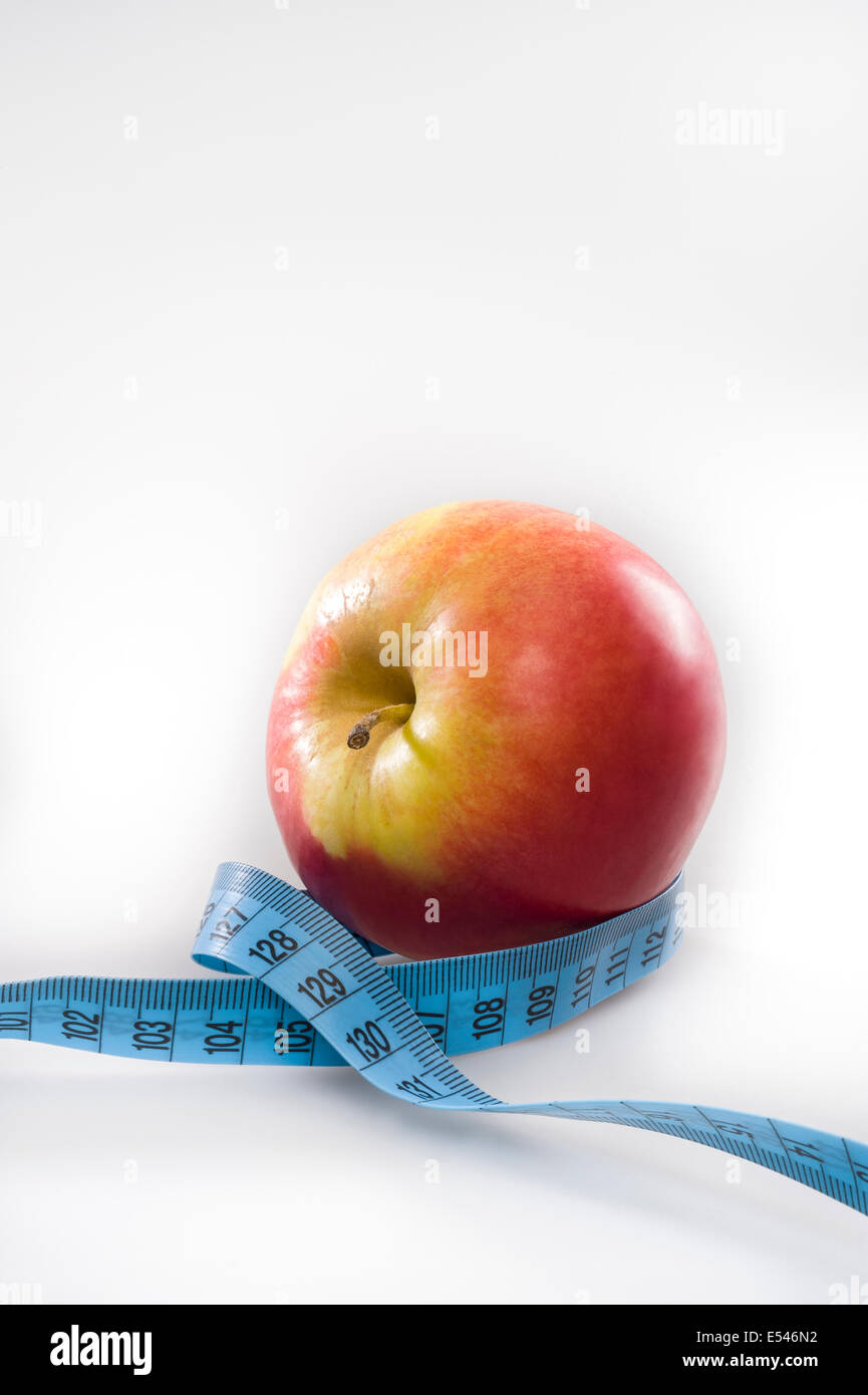 apple with tape measure Stock Photo - Alamy