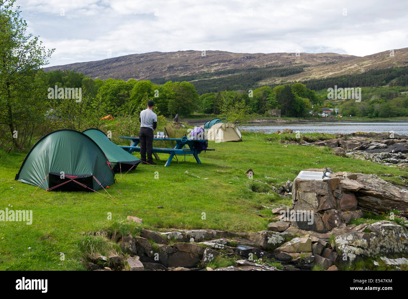 Kinloch camping site hi-res stock photography and images - Alamy