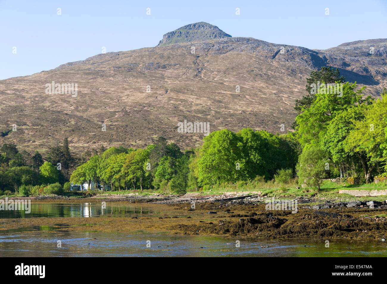 Hallival and the Rum Cuillin hills over Loch Scresort, Kinloch, Isle of ...