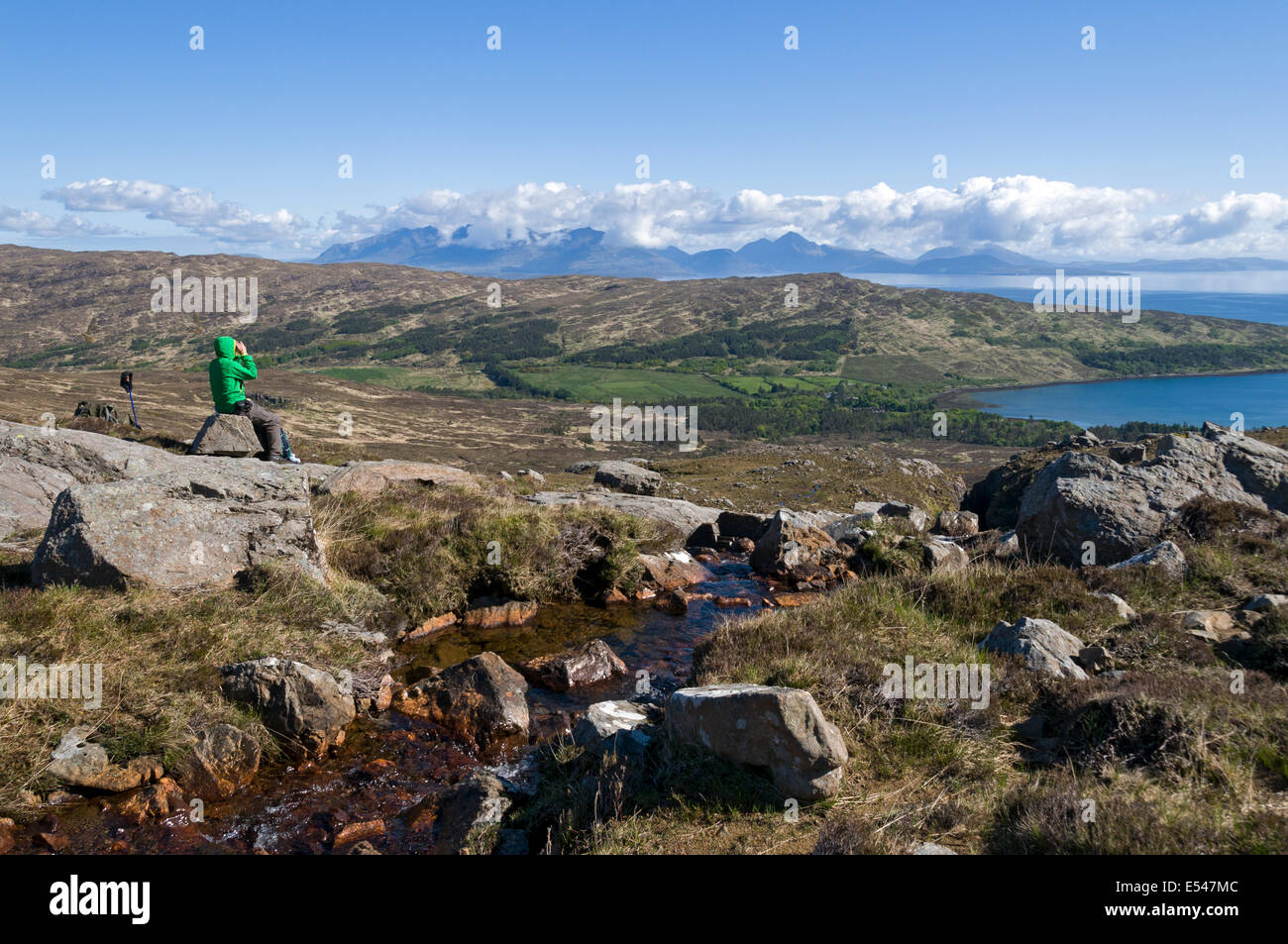 Isle of Skye over Loch Scresort and Kinloch, from the slopes of ...