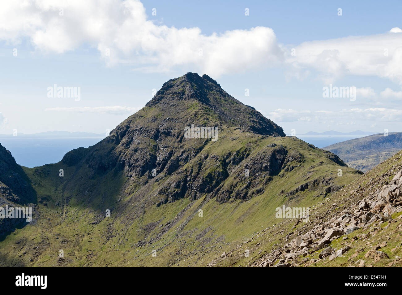 Trollaval from south west slopes of Askival in the Rum Cuillin hills ...