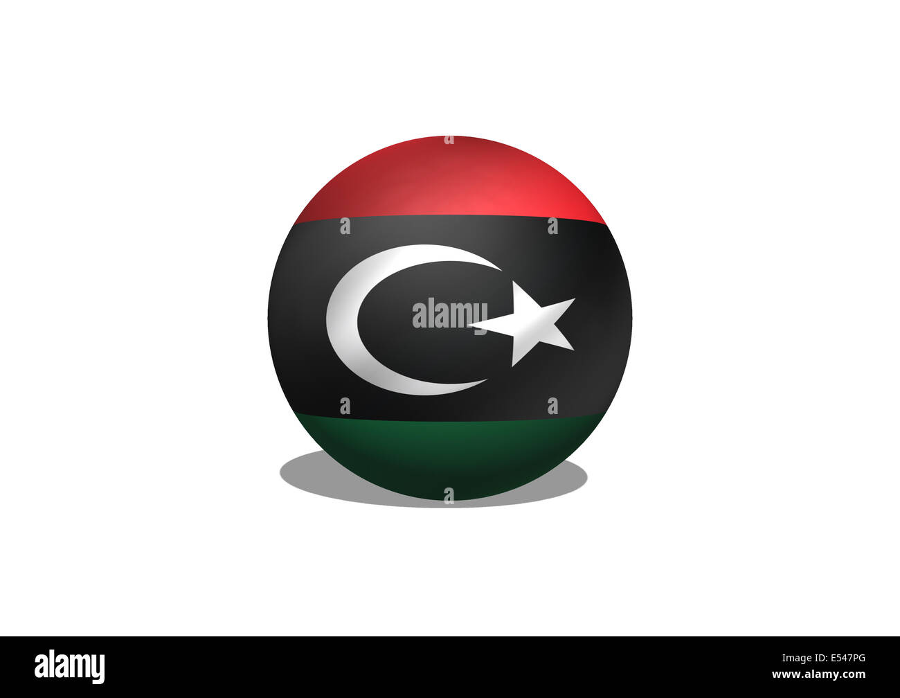 Libya flag themes idea design Stock Photo - Alamy
