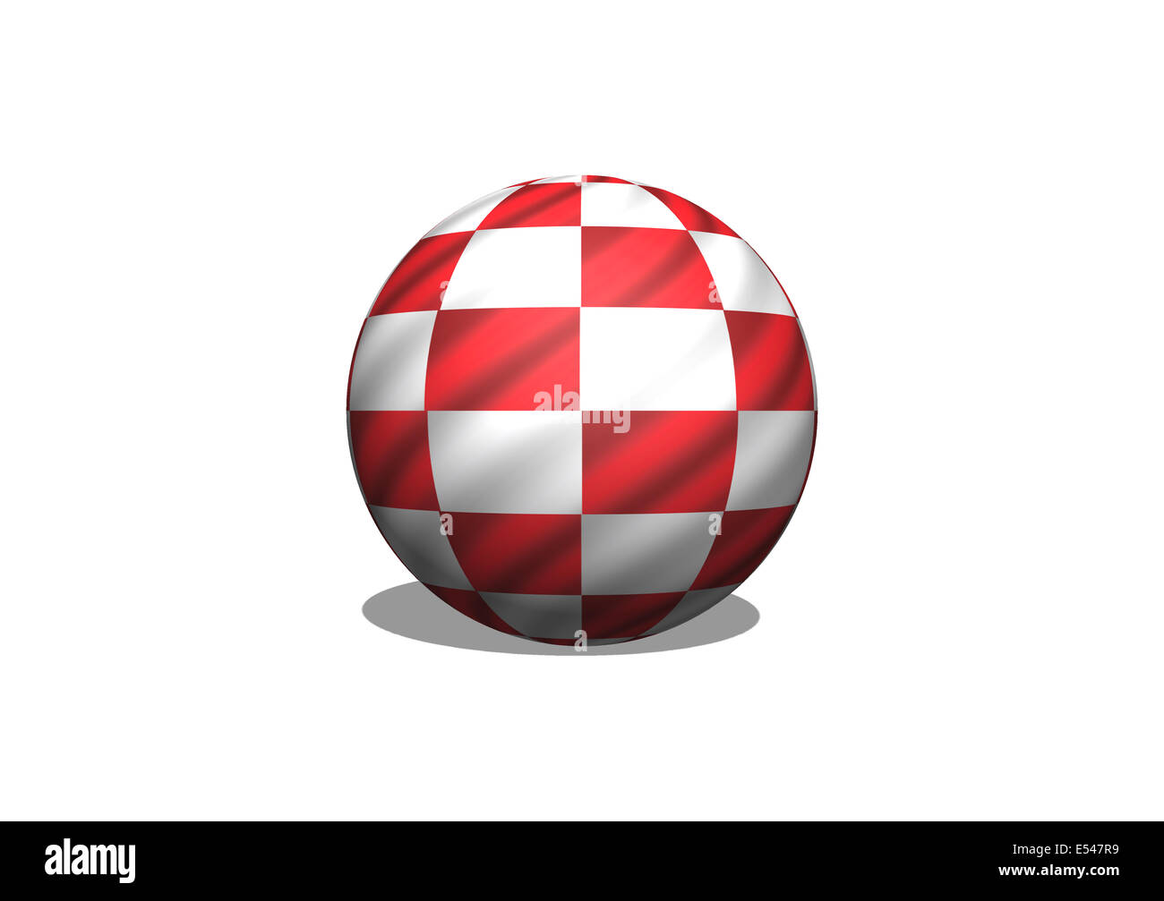 Sphere 3d Checkered Flag Racing Ball Stock Photo - Alamy