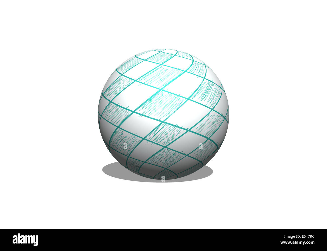 Sphere 3d Checkered Flag Racing Ball Stock Photo - Alamy