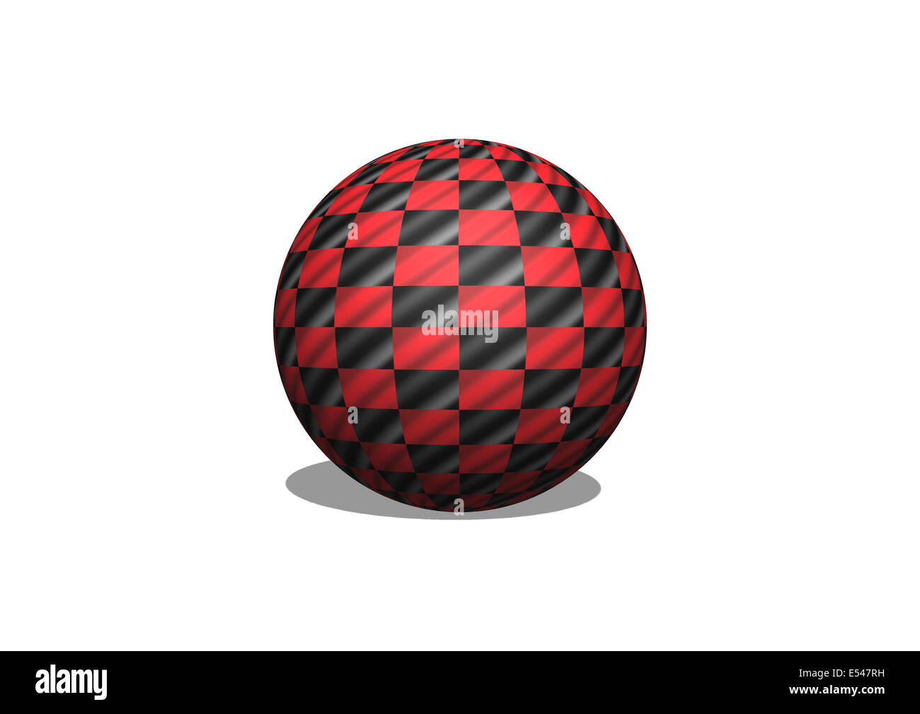Sphere 3d Checkered Flag Racing Ball Stock Photo - Alamy