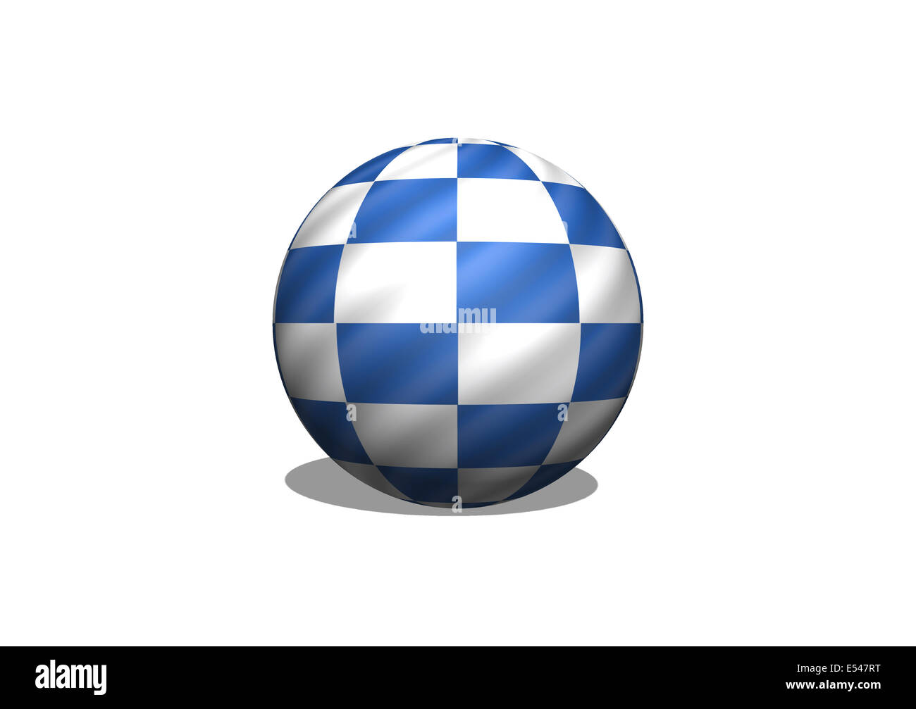 Sphere 3d Checkered Flag Racing Ball Stock Photo - Alamy