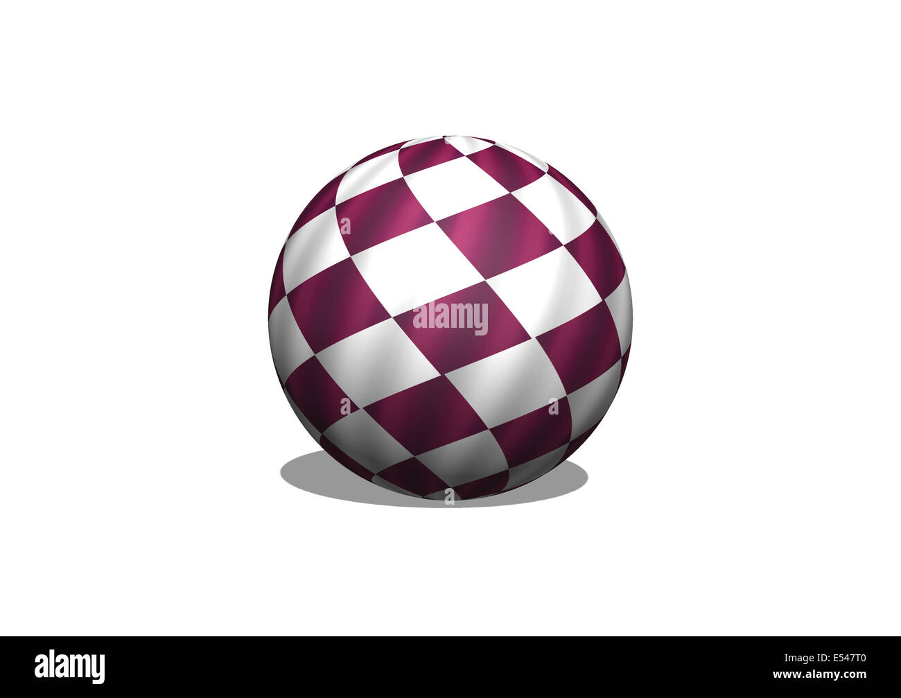 Sphere 3d Checkered Flag Racing Ball Stock Photo - Alamy