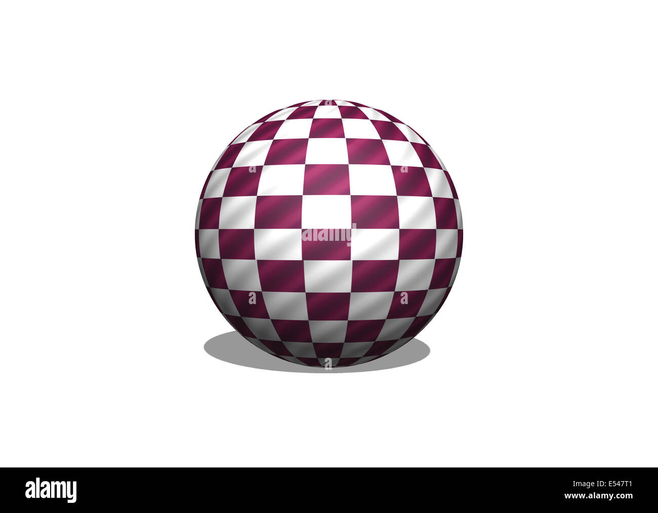 Sphere 3d Checkered Flag Racing Ball Stock Photo - Alamy