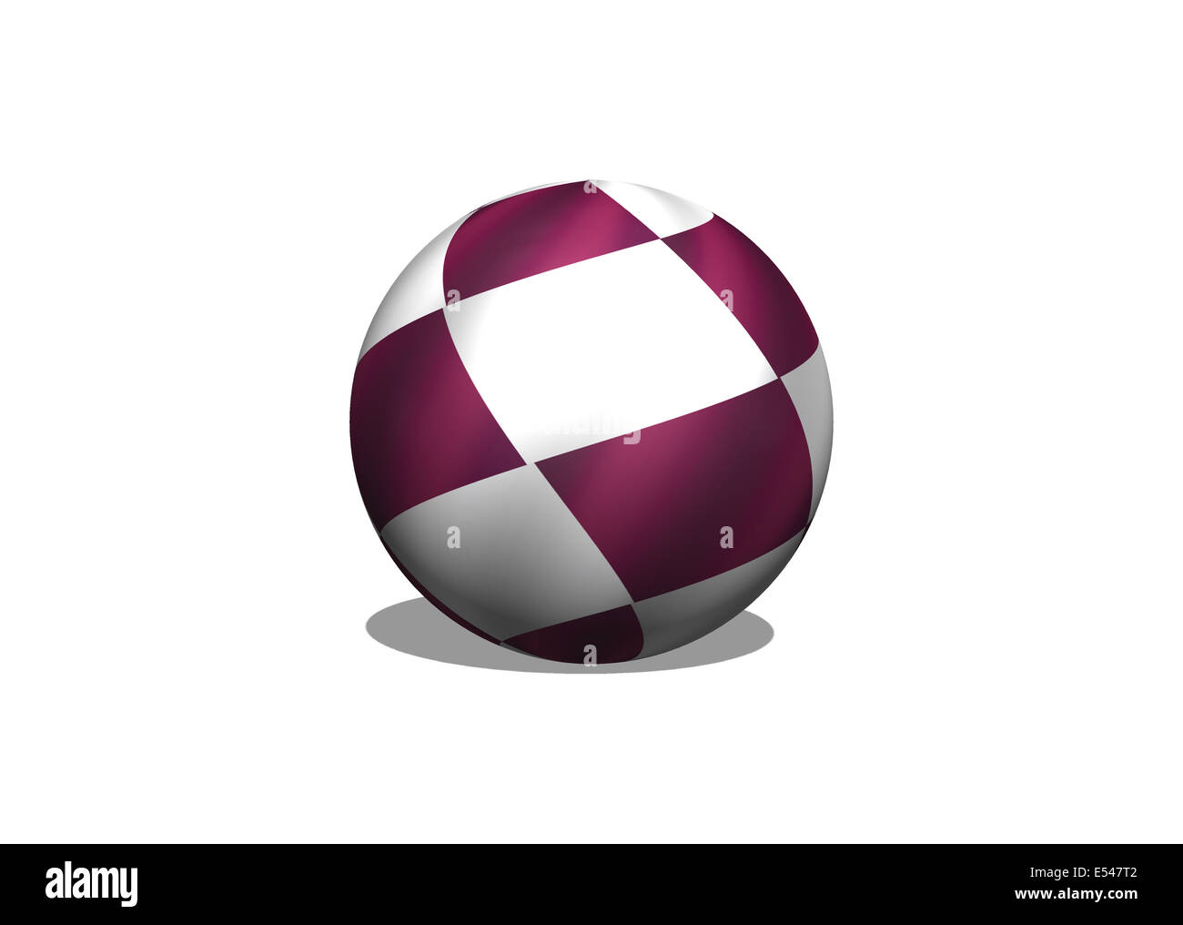 Sphere 3d Checkered Flag Racing Ball Stock Photo - Alamy