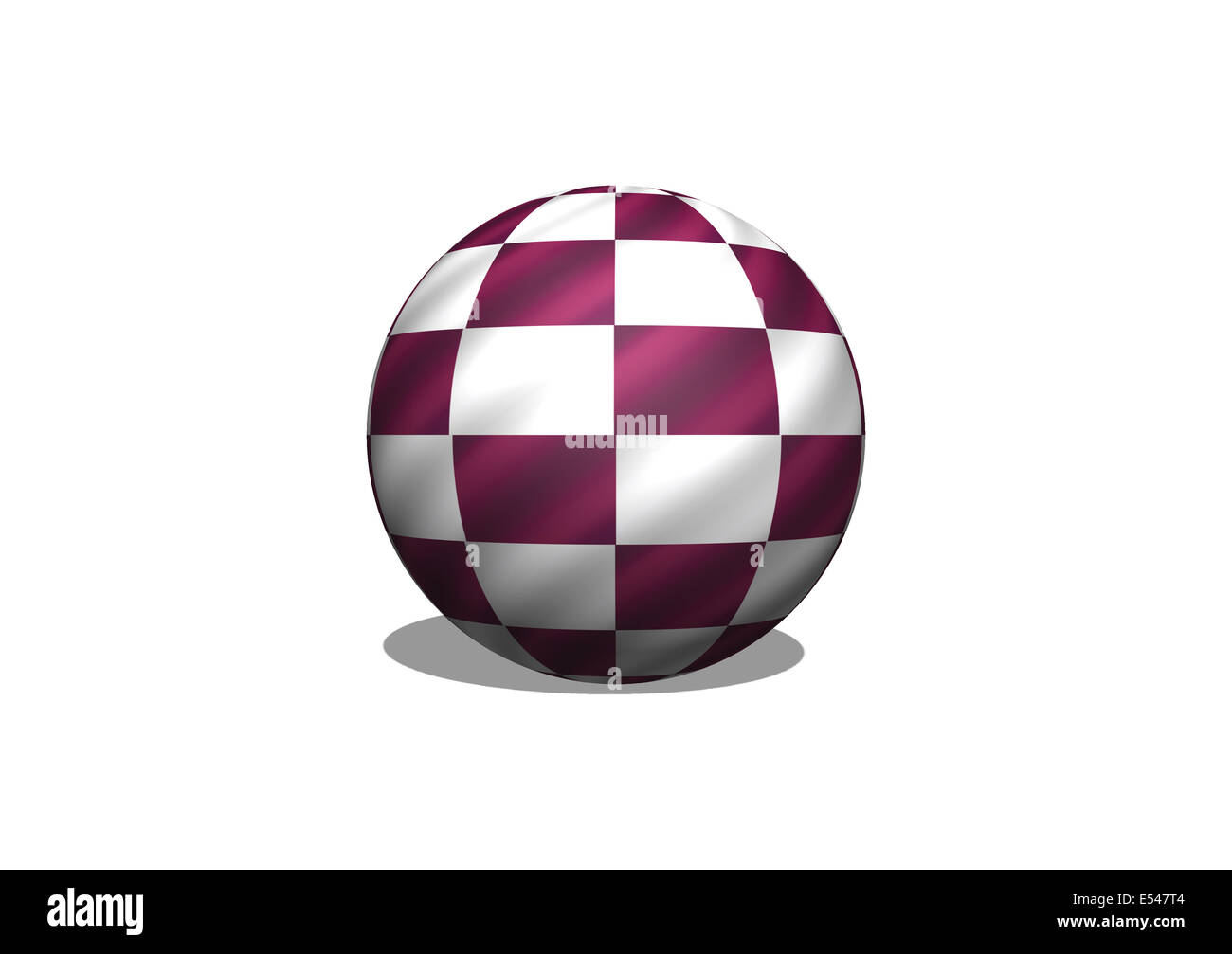 Sphere 3d Checkered Flag Racing Ball Stock Photo - Alamy