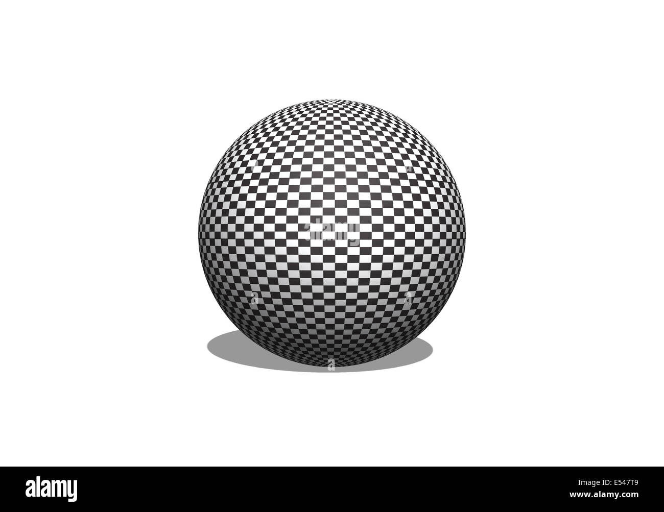 Sphere 3d Checkered Flag Racing Ball Stock Photo - Alamy